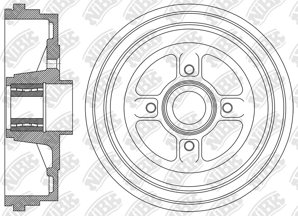 NiBK Brakes:: Application Cross Reference and Image for NiBK : DRUM ...
