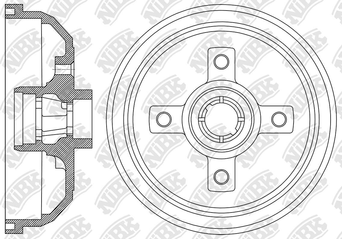 NiBK Brakes:: Application Cross Reference and Image for NiBK : DRUM ...
